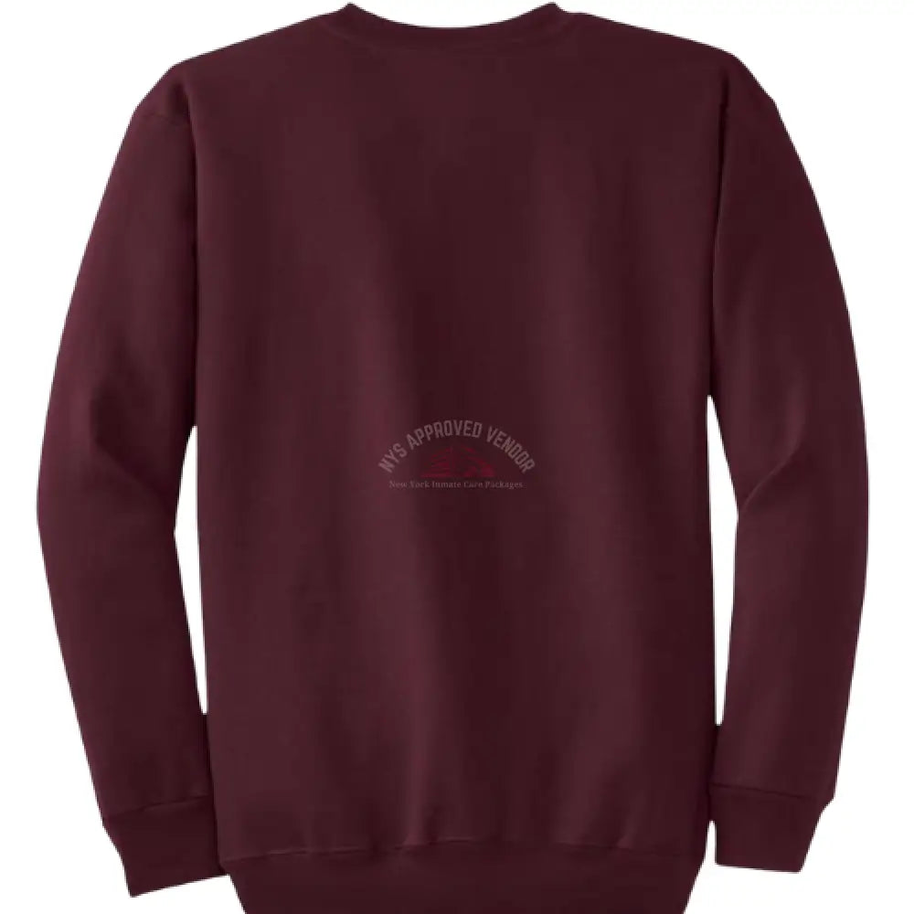 Sweatshirt 100% Cotton (Maroon) – NYS Approved Vendor Corp.